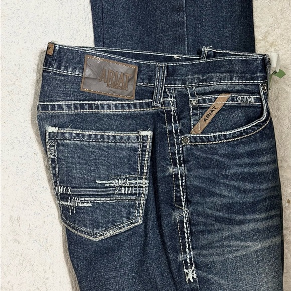 Ariat | Jeans | Ariat Mens Distressed Indigo Jeans | Poshmark